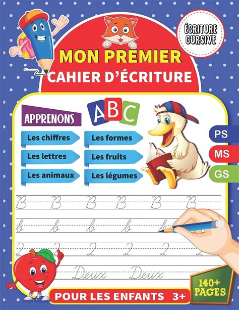 Buy Mon Premier Cahier d écriture Cursive Cahier d écriture Cursive