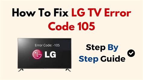 How To Fix Lg Tv Error Code Youtube
