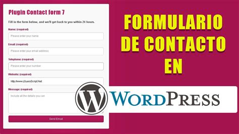Formulario De Contacto Html Consejos