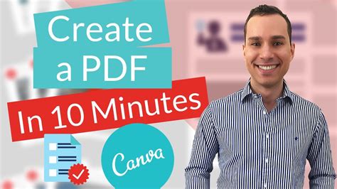 easiest way to make pdf using canva editable and clickable youtube