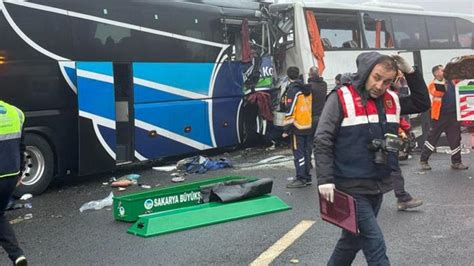 Kuzey Marmara Otoyolu nda zincirleme kaza 10 kişi öldü 57 kişi yaralandı