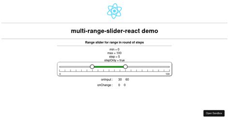 Multi Range Slider React Examples Codesandbox