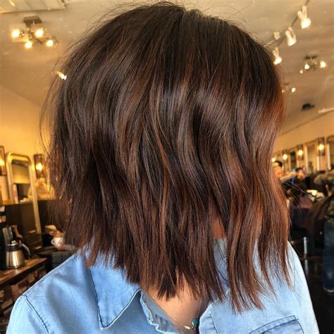 Caramel Bob Frisur Balayage Frisur