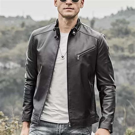 Promo Wolfs Jaket Kulit Cowok Dari Kulit Asli Domba Jaket Kulit Asli
