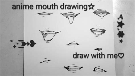 How To Draw Anime Mouth In 12 Minute Drawing Anime Animedrawing Youtube