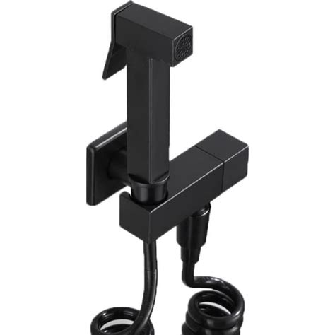 PulvéRisateur De Bidet Kit Douchette Wc Noir Mat Douchette Toilette Wc