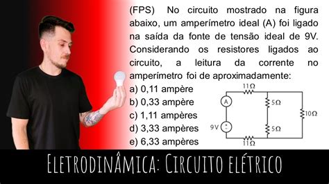 Circuito elétrico Exercício resolvido passo a passo YouTube