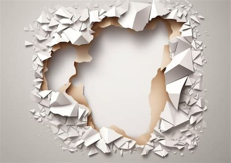 Ilustración de vector de bordes de papel rasgado realista Foto Premium