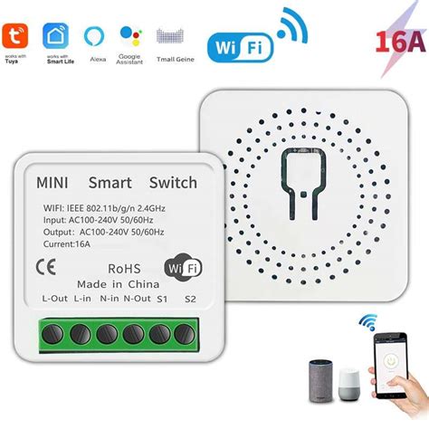 MINI Wifi Smart Switch 16A Wireless Switches Smart Home 60 OFF