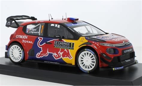 Miniature Citroen C3 1 18 Norev WRC No 1 Red Bull Total WRC Rallye