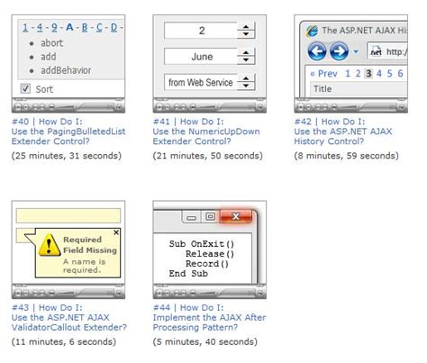 Updated ASP NET AJAX Control Toolkit Release And New ASP NET AJAX