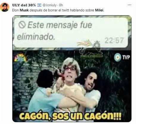 Elon Musk borró el tweet en apoyo a Milei y en las redes estallaron de
