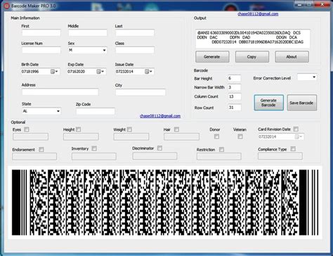 Driver S License Pdf Barcode Create Nsarm