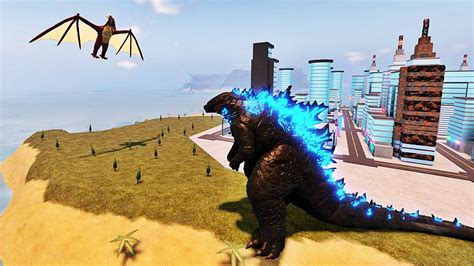 Godzilla 2021 Vs Heisei Rodan Epic Battle I Kaiju Universe YouTube