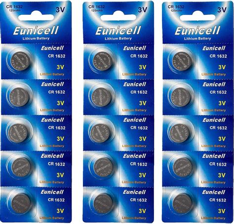 15 Eunicell CR1632 3 V Lithium Button Cell Battery 3 120 MAh Blister