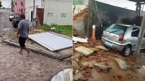 Chuva ventos fortes e granizo causa destruição no Piauí