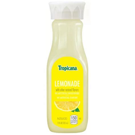 Tropicana Lemonade SmartLabel