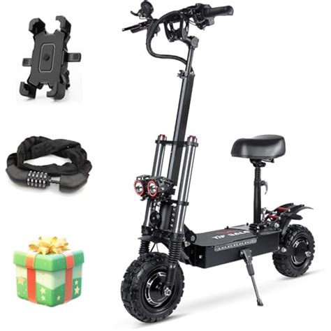 Electric Kick Scooter High Power Dual Drive 5600W Motor Top Speed 70KM