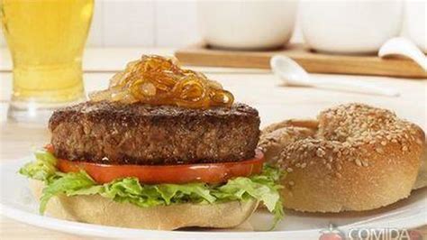 Receita de Hambúrguer de cupim cebola caramelizada Comida e Receitas
