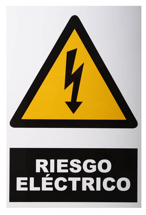 Cartel Riesgo Eléctrico 34X23Cm Leroy Merlin