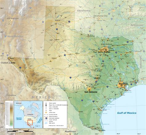 Texas State Map A Large Detailed Map Of Texas State Usa Sexiezpicz