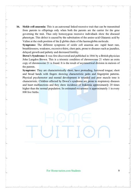 ncert solutions for class 12 biology chapter 5 principles of inheritance and variation