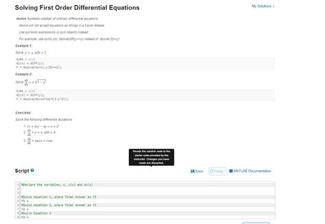 solved solving first order differential equations my