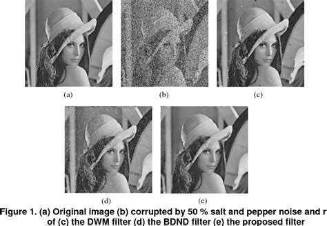 figure 1 from a multiscale detection based adaptive median filter for the removal of salt and
