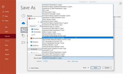 Cómo guardar una diapositiva de PowerPoint como imagen