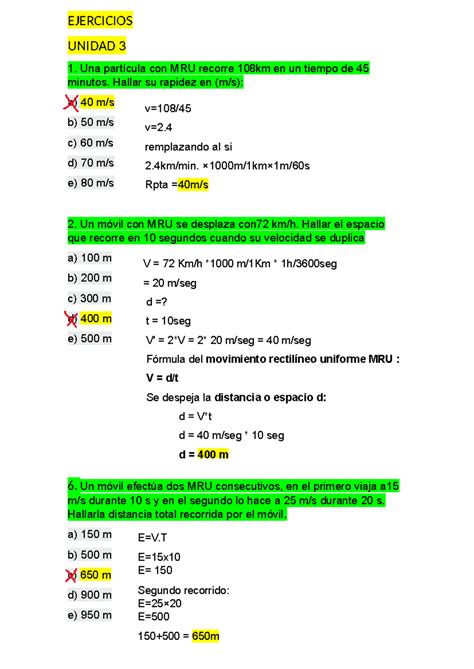 Ejercicios Unidad 3 quimica EJERCICIOS UNIDAD 3 1 Una partícula con