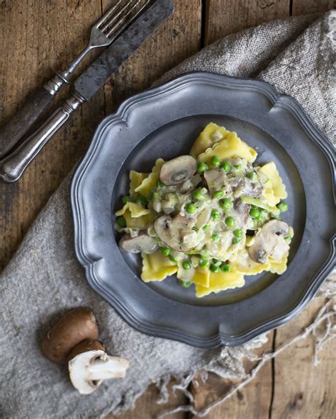 Ravioli Met Champignonnenroomsaus Zoete Zusjes