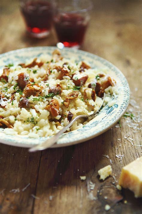 Risotto aux girolles recette gourmande Régal