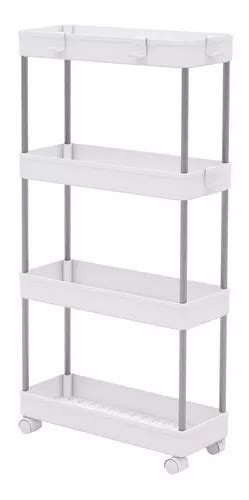 Rack Organizador Multiuso Almacenamiento 4 Estantes Y Ruedas MercadoLibre