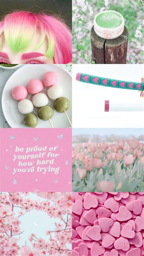 Mitsuri Kanroji Demon Slayer Kimetsu No Yaiba Mood Board Aesthetic
