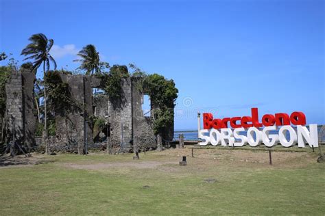 The Presidencia Building Ruins Barcelona Sorsogon Editorial Image