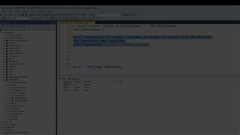 sql server select into statement how to copy data to another server or database youtube