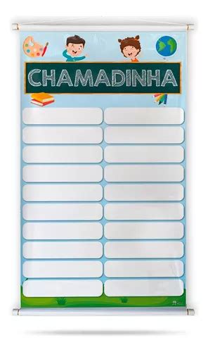 Banner Didático Chamadinha Nomes Alunos Infantil Lona MercadoLivre