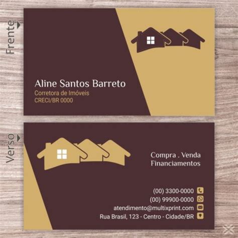 Cartão de Visita Corretor de Imóveis 1317 MultixPrint