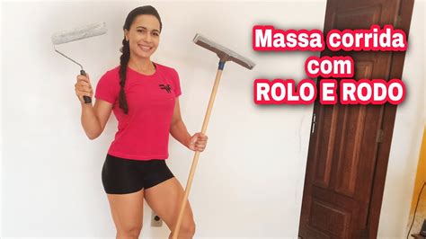 Como passar massa corrida na parede ROLO e RODO Técnica super