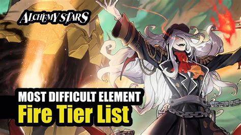 Alchemy Stars Fire Tier List YouTube