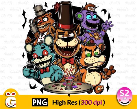 Five Nights At Freddys Png Sublimation Design T Shirt Etsy Australia