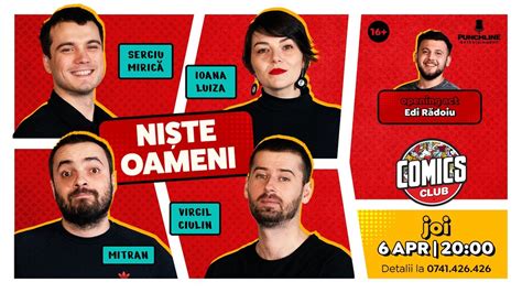 Bilete Stand up cu Mirică Mitran Ioana Luiza și Virgil la ComicsClub