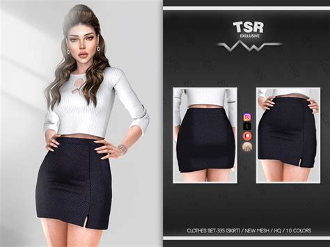 The Sims Resource Clothes Set Skirt Bd
