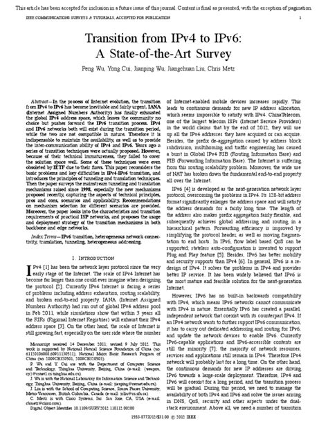 transition from ipv4 to ipv6 pdf i pv6 computer network