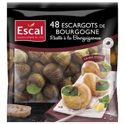 48 ESCARGOTS DE BOURGOGNE Escargots et apéritifs surgelés ESCAL