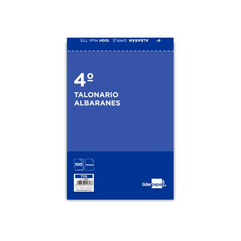 Talonario de Albaranes tamaño cuarto Al mejor precio