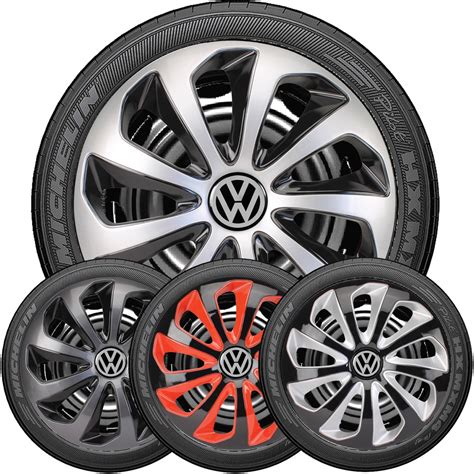 Jogo 4 Calotas Esportiva Reforçada Aro 13 14 15 Vw Gol G1 G2 a G8