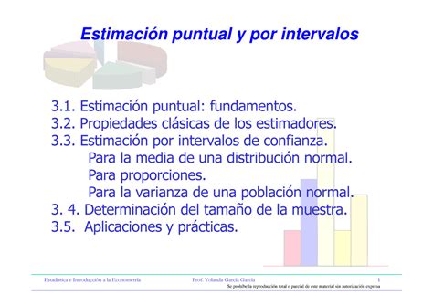 Estimación Puntual y por Intervalos Estimación puntual fundamentos