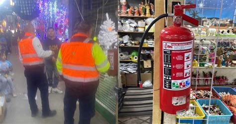Revisa Protección Civil condiciones de seguridad en mercadito navideño