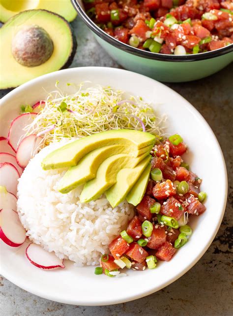 Hawaiian Ahi Poke Bowl Recipe Recipe VIDEO A Spicy Perspective